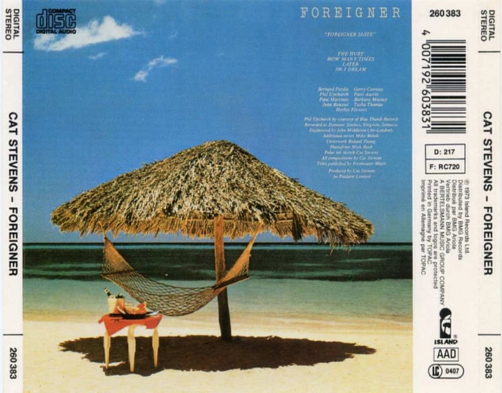 Cat Stevens Foreigner : Back | CD Covers | Cover Century | Over 1.000. ...